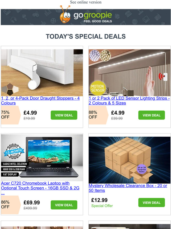 Go Groopie: Congratulations! You've been chosen to view our biggest ...