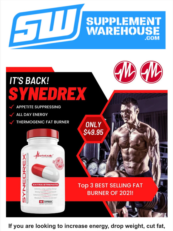 Supplement Warehouse: Synedrex "One Pill a Day" Fat Burner is Back ...