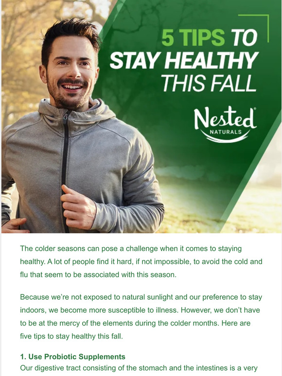 Nested Naturals: 5 Tips to Stay Healthy this Fall | Milled