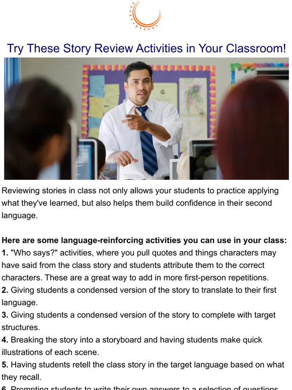 Teacher's Discovery: 6 Story Review Activities You Can Use in Your ...