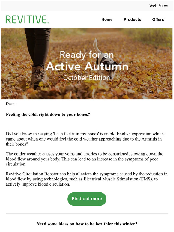 Revitive: Get ready for an active Autumn with Revitive! | Milled