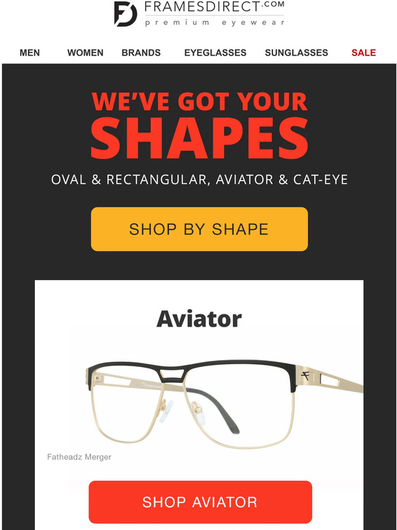 FramesDirect.com: Find Your Perfect Frames: Shop by Shape | Milled