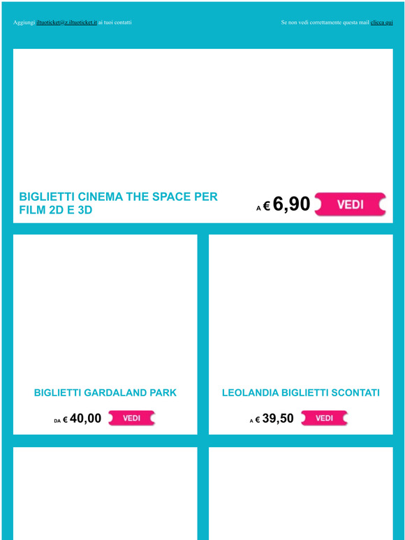 Iltuoticket IT: Mirabilandia, Zoom Torino, The Space Cinema e molto altro a partire da 6,90 ...