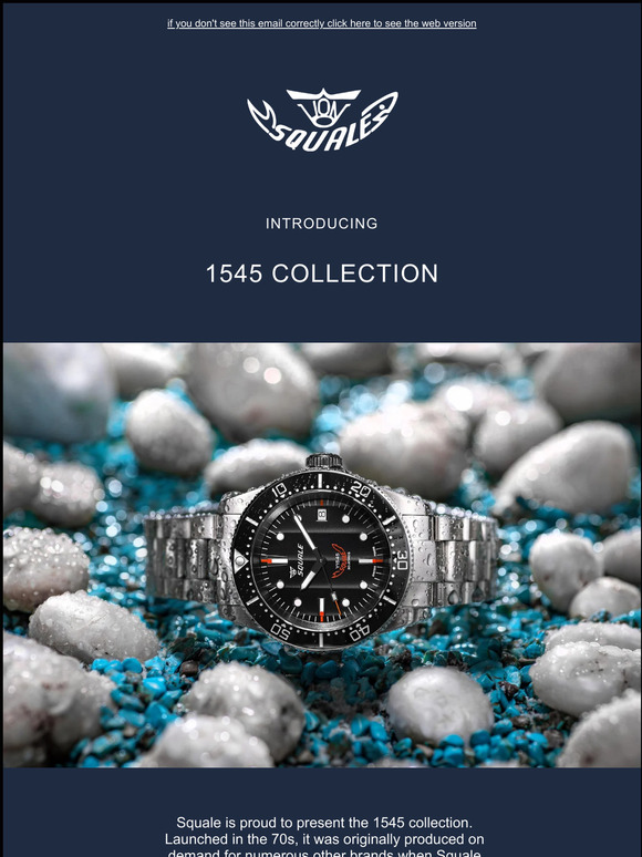 Squale: The new Squale 1545 Collection | Milled