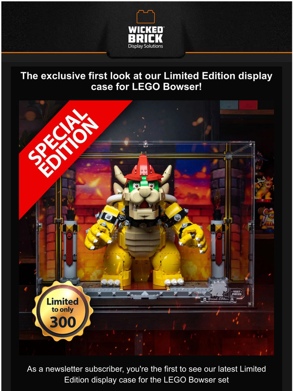 Wicked Brick: Bowser Limited Edition Display Case 🙌 | Milled