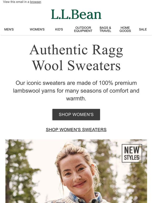 L.L.Bean: Ragg Wool Sweaters: The Best of the Best | Milled
