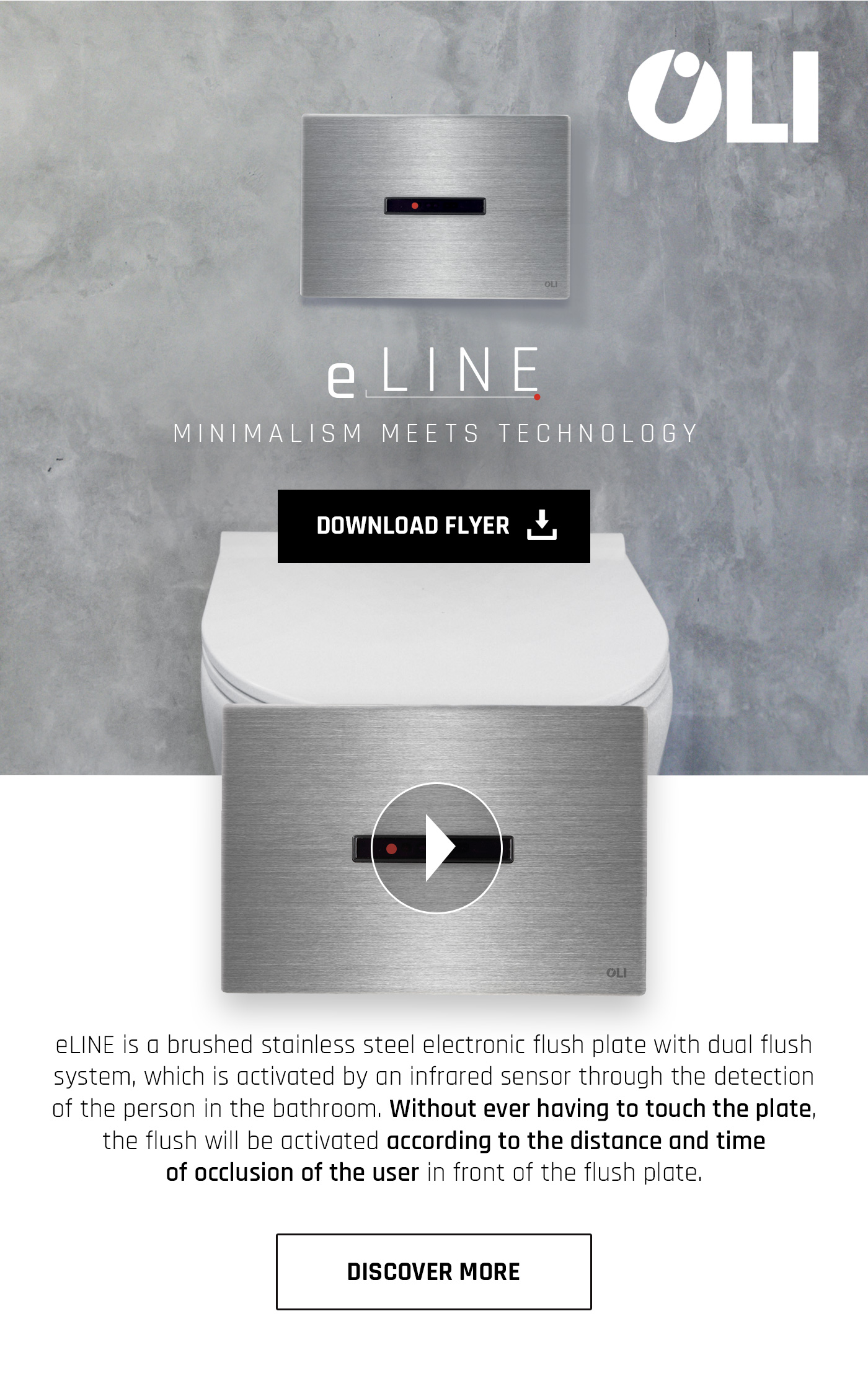 Archiproducts IT: eLINE: the new eletronic flush plate by OLI | Milled