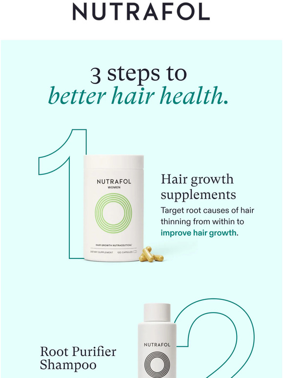 Nutrafol: 3 steps to stronger, healthier hair. | Milled