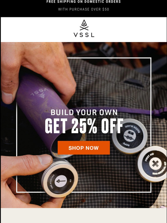 VSSL: ON NOW: Save 25% on a Custom VSSL Build | Milled