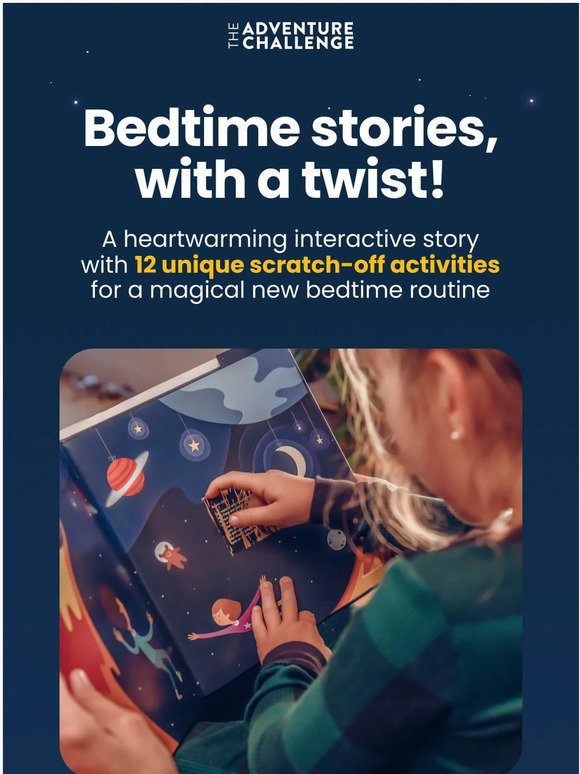 The Adventure Challenge: Bedtime stories... with a twist! | Milled