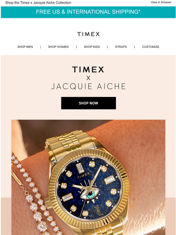 Timex: Dropping Tomorrow: Timex x Jacquie Aiche | Milled