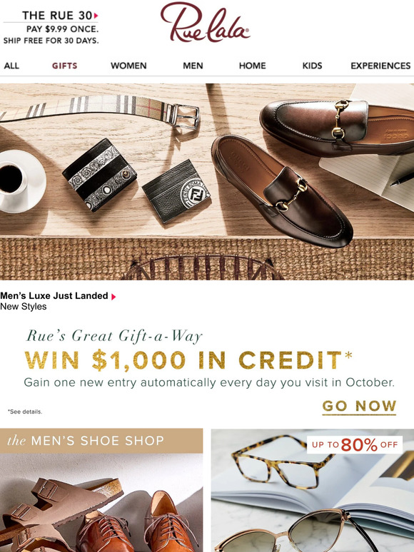 Rue La La: Just-Landed Men’s Luxe • The Men’s Shoe Shop | Milled