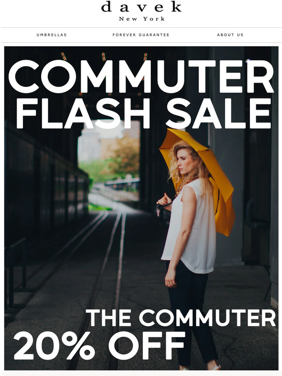 DAVEK UMBRELLAS: ★★★★★ 20% Off the Davek Commuter umbrella | Milled