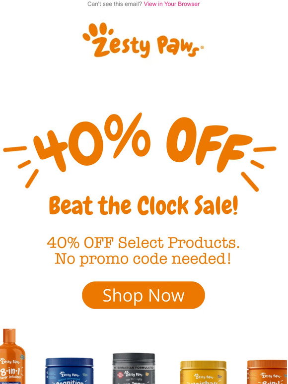 Zesty Paws: 😍EXTENDED 40% OFF Beat the Clock! Fri-Yay Surprise🎉 | Milled