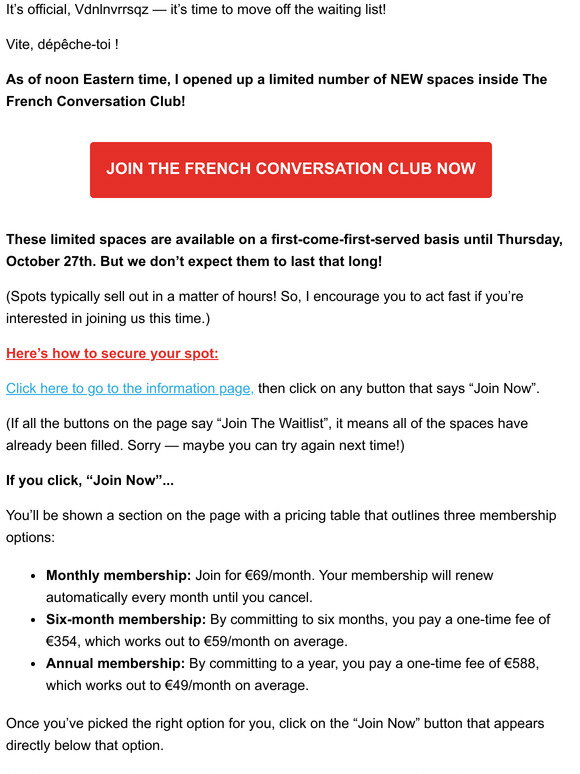 Comme Une Française: Now open (for a limited time) 🔔 [French ...