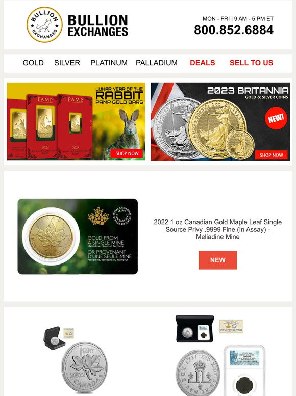 Bullion Exchanges: 🍁NEW Canadian Collectible Coins, Plus Gold And ...