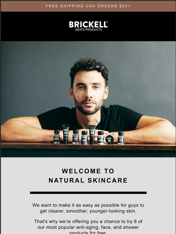 Brickell Men's Products: Try Our Free Skincare Kit | Milled