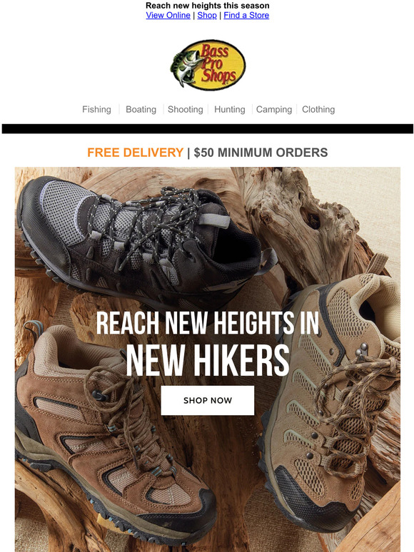 Bass Pro Shops Conquer The Trails In New Hiking Boots Milled