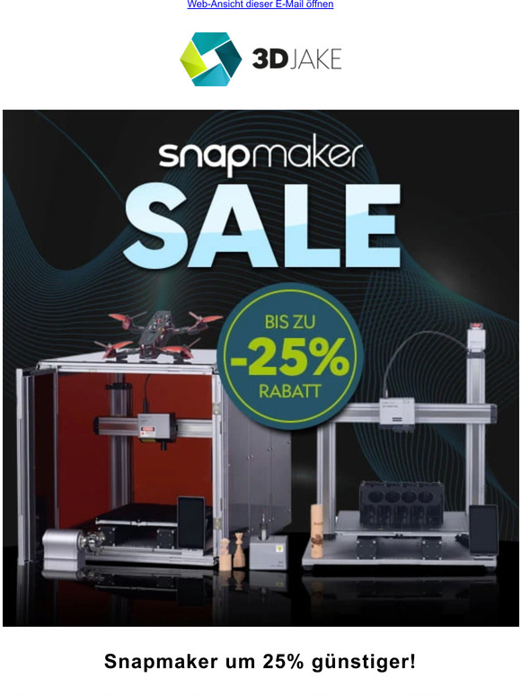 3DJake: ⚡ Letzte Chance: Nur noch heute -25% auf Snapmaker ⚡ | Milled