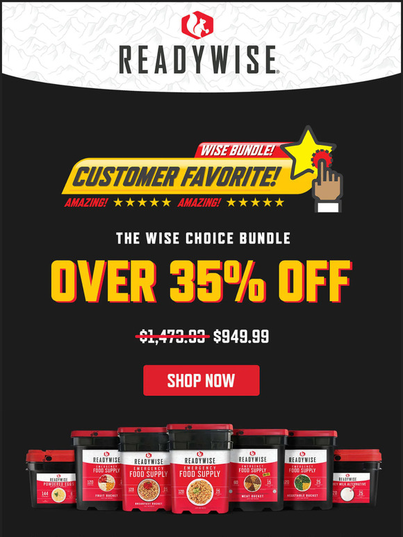 ReadyWise: Everything you need in one bundle! Save over 35% off The Wise Choice Bundle! | Milled