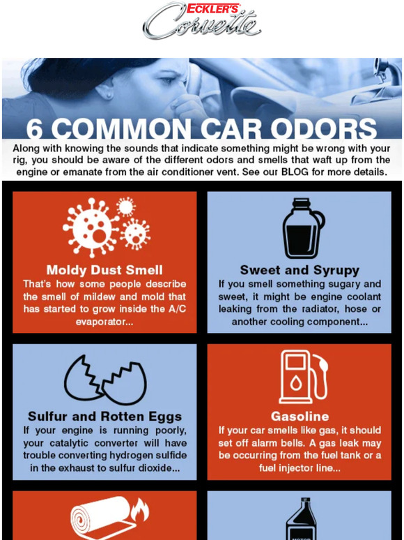 rickscamaros.com: 6 Common Car Odors | Milled