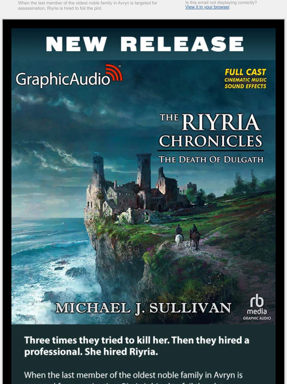 GraphicAudio: New Release! The Riyria Chronicles 3: The Death of ...