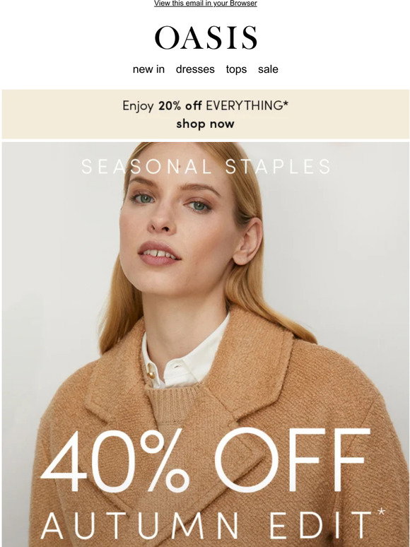 Oasis: Meet your new autumn go-to’s | Milled