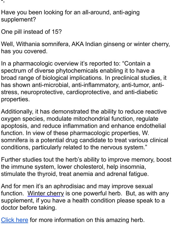 DeRose Health: This Ancient Root is the Secret to Living Youthful | Milled