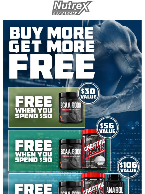 Nutrex Research: Warrior, Your FREE gifts are waiting! 🎁 | Milled