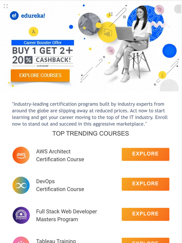 Edureka: Ensure Career Longevity with Trending Certification Courses ...