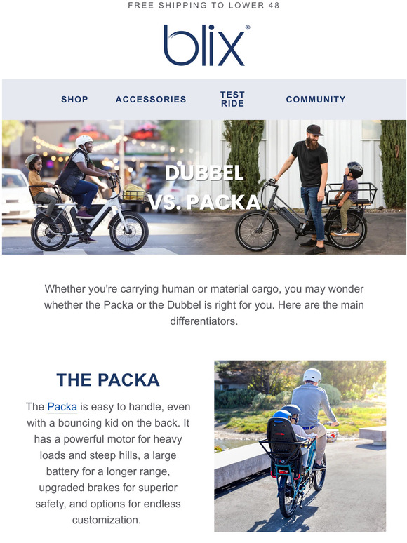Blix Bike: Packa vs. Dubbel: Which is Right for You? | Milled