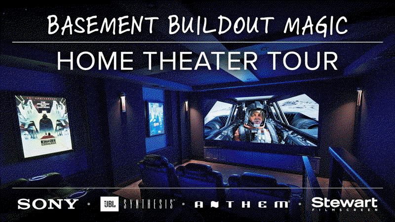 Audio Advice: Basement Buildout Magic: New Home Theater Tour Video ...