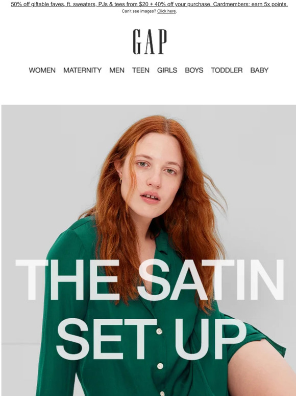 Gap: Introducing The Satin Sleep Collection | Milled