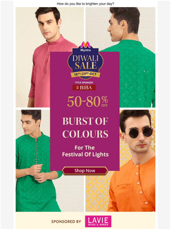 Myntra: Colours To Brighten The Festive Season | Milled