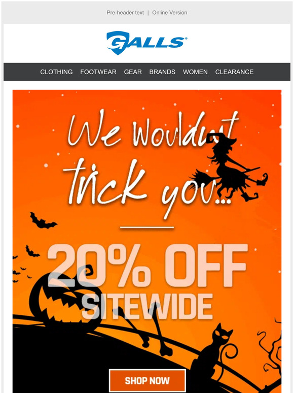 Galls: NEW Arrivals + 20% off Uniforms & More | Milled