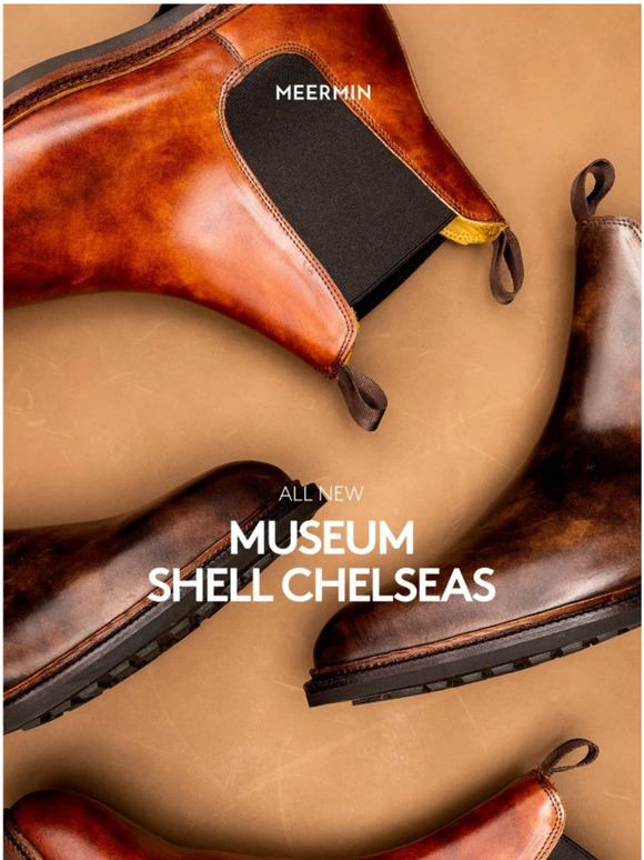Meermin Shoes: Limited: Museum Shell Cordovan Chelseas | Milled