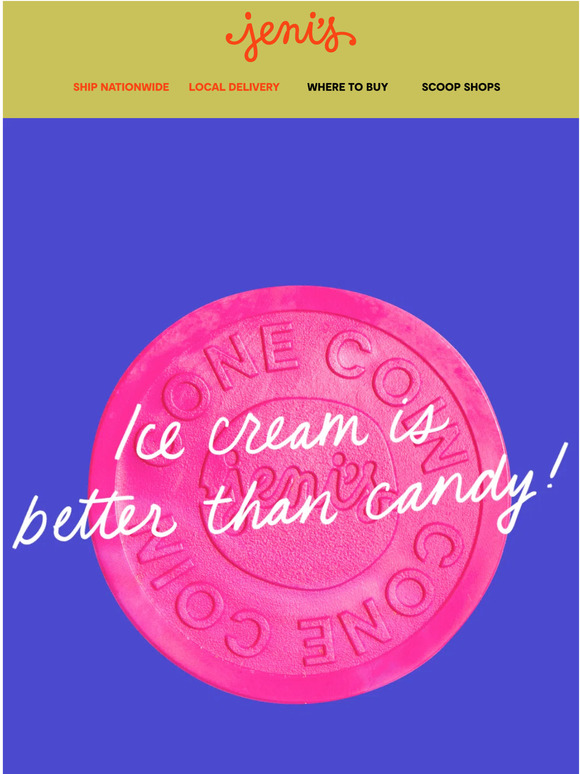 Jeni's Ice Cream: Win trick-or-treat with Cone Coins | Milled