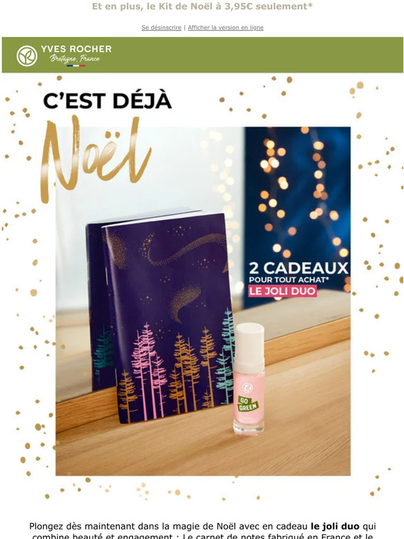 Yves Rocher: NOUVEAU 🎁 Vos CADEAUX vous attendent | Milled