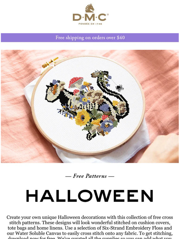 DMC: Free Patterns: Halloween 🕸️👻 | Milled