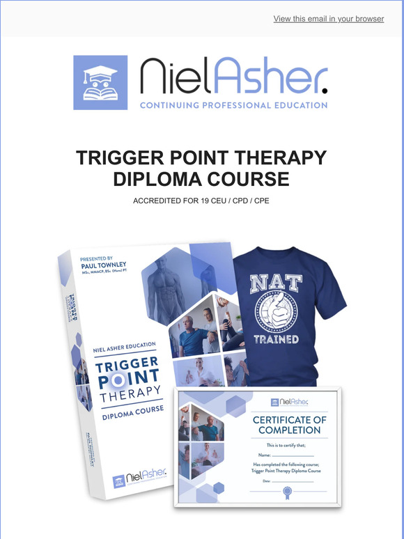 Niel Asher Education: Trigger Point Therapy Diploma | Milled