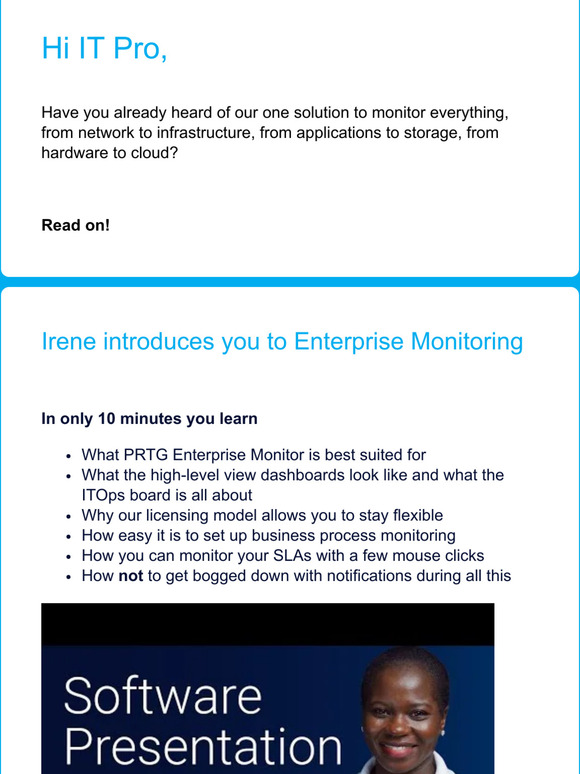 Paessler.Com: Paessler PRTG provides you one solution to monitor everything! | Milled