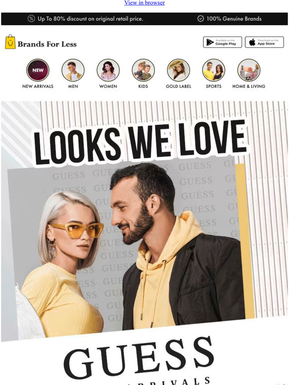 Brands For Less: This collection will leave you GUESSing 😜 | Milled