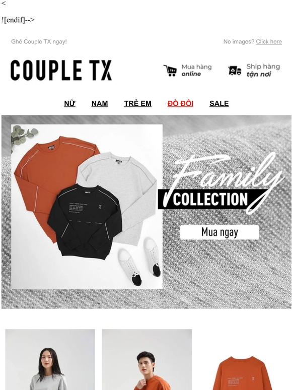 Couple TX: [QC] Set đồ gia đình mới đã về ~ | Milled