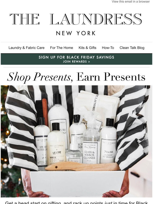 The Laundress: You’ve Got Points Waiting | Milled