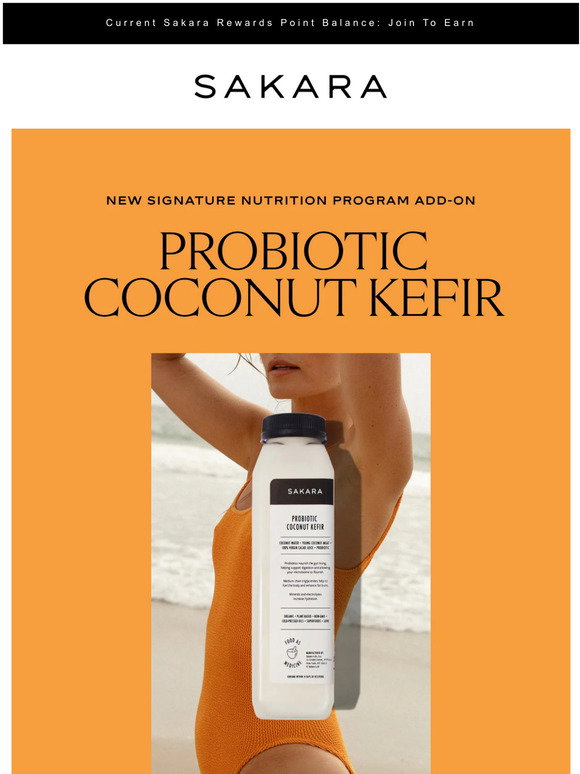 Sakara Life: Now Available: Probiotic Coconut Kefir | Milled