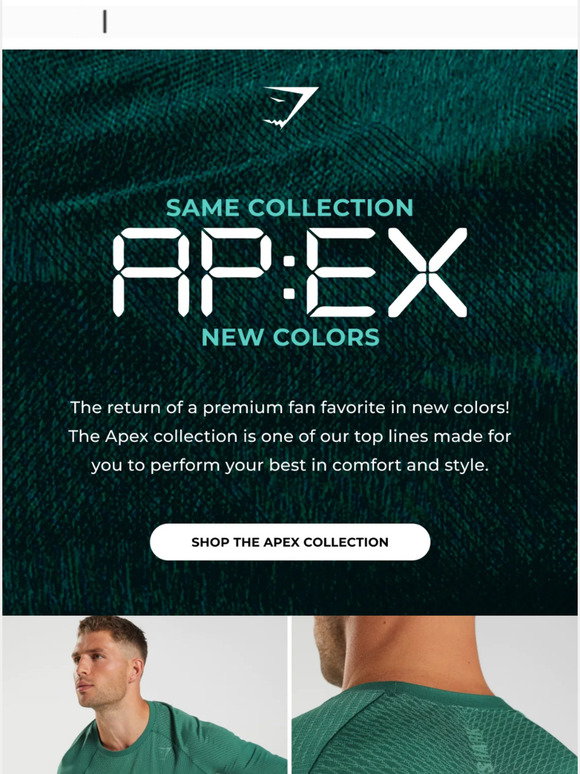 Gymshark: Check out the new Apex colors | Milled