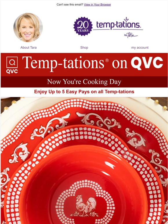Temp-tations: Now You're Cooking Day @QVC - Up to 5 Easy Pays! | Milled