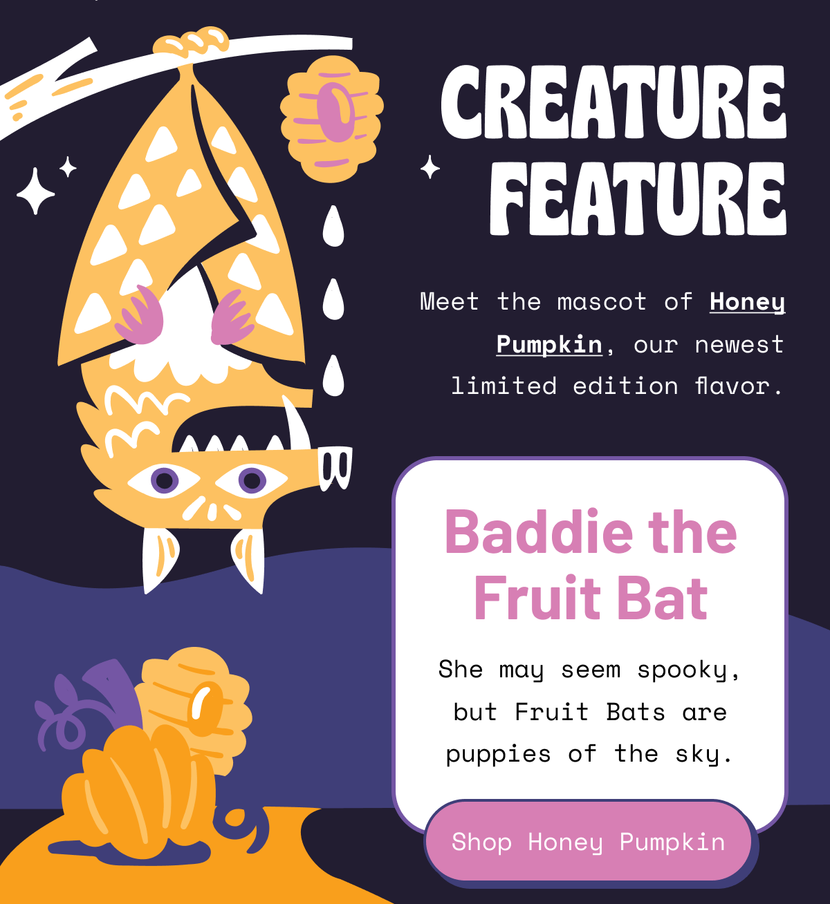 Aura Bora: Meet Baddie the Fruit Bat | Milled