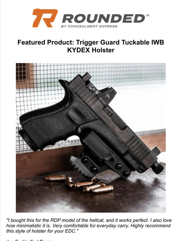Concealment Express: Featured Product: Trigger Guard Tuckable IWB KYDEX ...