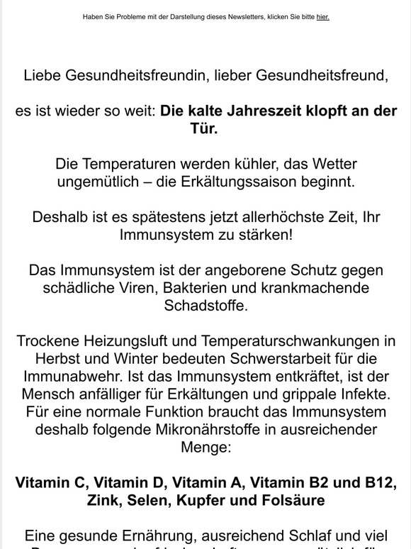 auranatura.com: Der Herbst ist da: Diese Vitamine stärken Ihr Immunsystem in der kalten ...